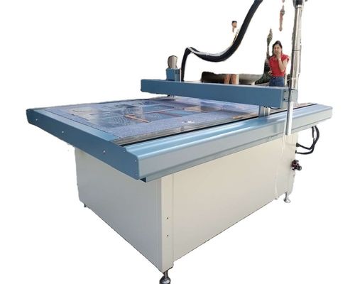 CNC Flatbed Cardboard Template Cutter Machine Double Head For Garment ...